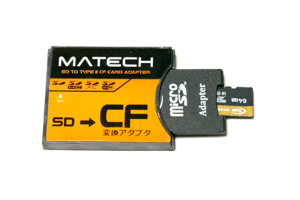 microSDをSDに、SDをCFカードに。フラッシュメモリの変換アダプターについて。転送速度に影響は？ | uzurea.net
