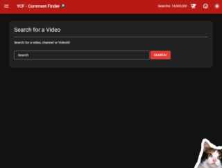 YouTube動画のコメントを検索できるWebサービス『YCF - Comment Finder』 | uzurea.net